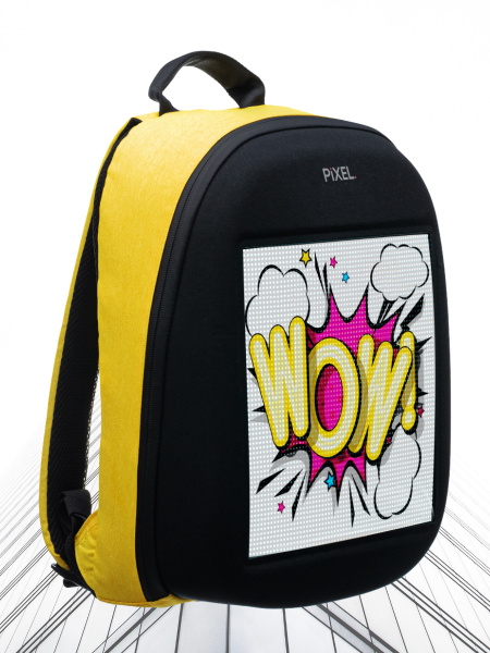 Интерактивный рюкзак с дисплеем Pixel One V 2.0 - Yellow Sun (желтый ...