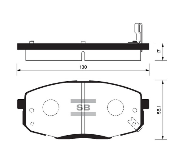 Sangsin Brake Колодки тормозные дисковые Передние, арт. SP1240 купить ...