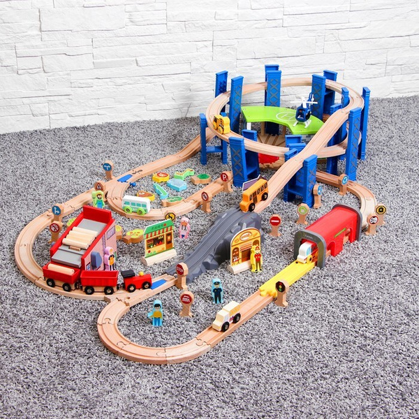 Железная дорога, 98 деталей, 120 х 70 см - купить с доставкой по выгодным ценам в интернет ...