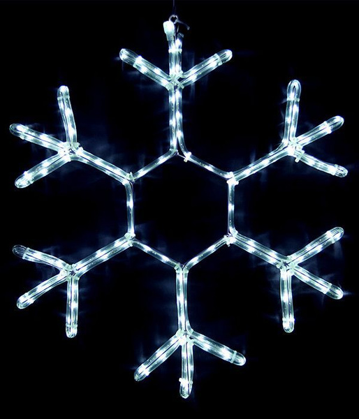 Каркасная светодиодная фигура Снежинка Beauty Led 50 см купить по