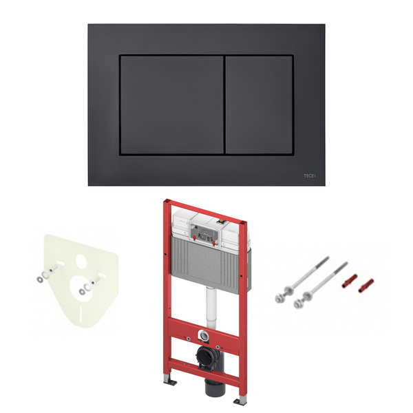 Инсталляция TECE TECEbase для подвесного унитаза с клавишей черный ...