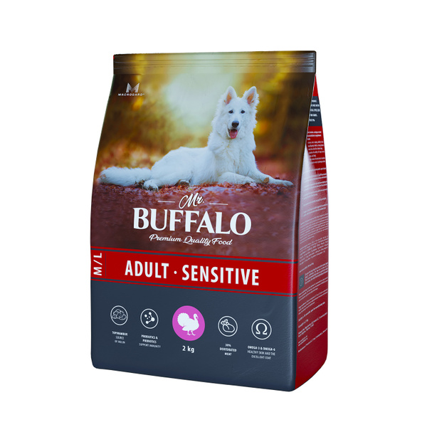 Mr.Buffalo ADULT M/L SENSITIVE для собак средних и крупных пород с ...
