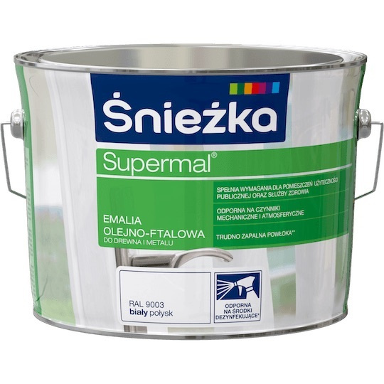 Эмаль Sniezka масляно-фталевая Гладкая, Матовое покрытие, белый ...