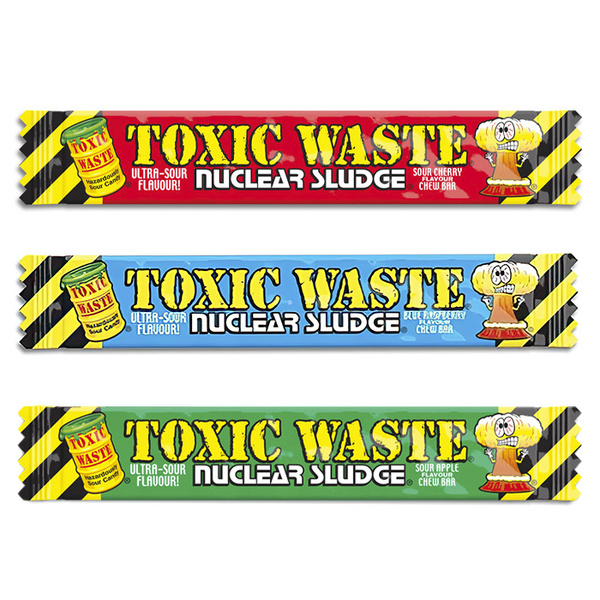 Кислая жевательная конфета Toxic Waste Nuclear Sludge - набор 3 вкуса ...