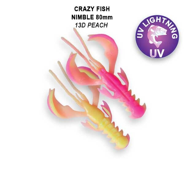 Силиконовые приманки Crazy Fish Nimble 3.2" 72-80-13d-6-F плавающие ...