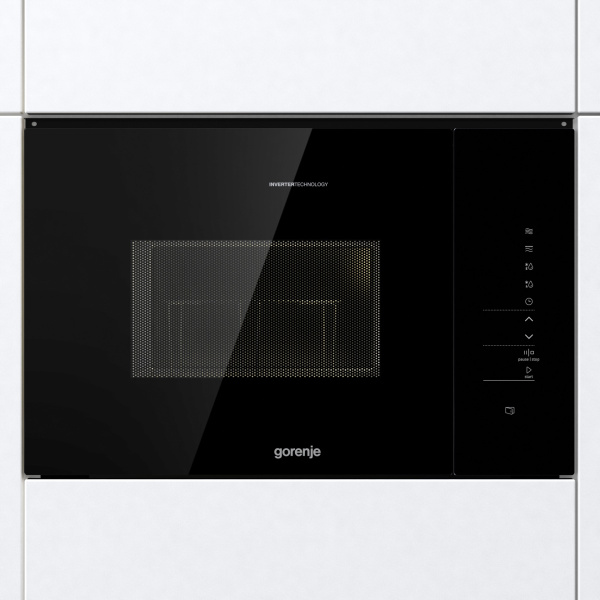 Встраиваемая микроволновая печь Gorenje BMI251SG3BG черный (25 л, гриль ...