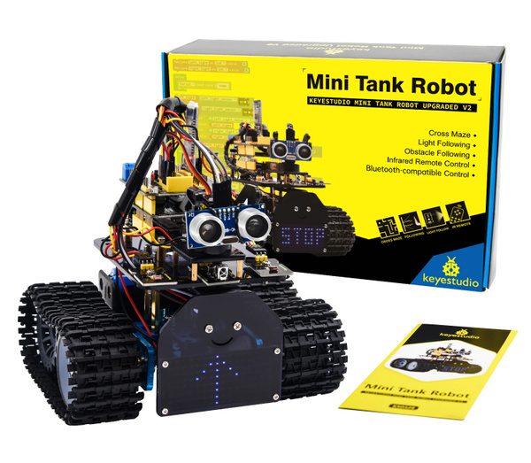Mini Tank Robot V2.0 от keyestudio(на базе ардуино) купить на OZON по ...