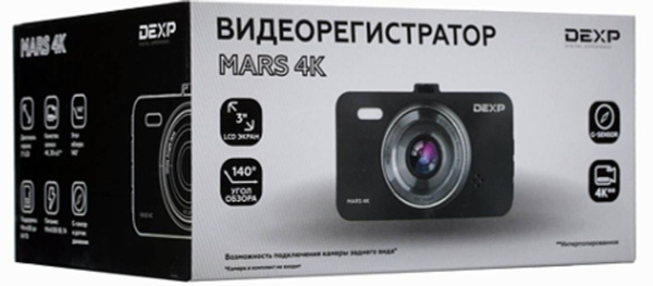 Видеорегистратор DEXP Видеорегистратор/в автомобиль/g-сенсор/full HD камера/3"/диагональ экрана ...