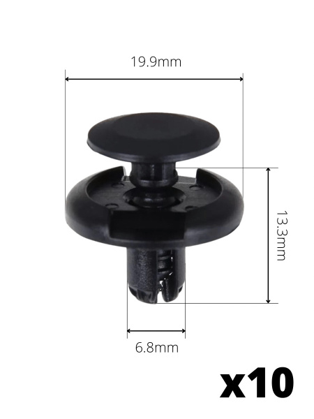 Клипса крепежная автомобильная, 10 шт. купить по выгодной цене в ...