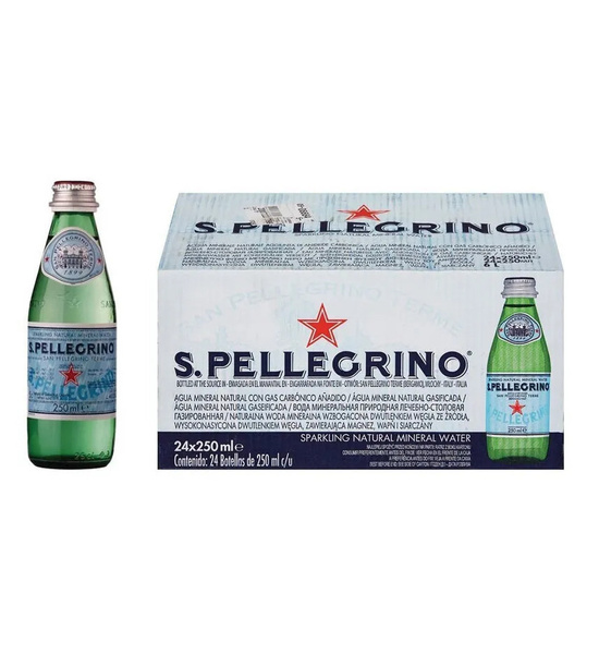 S.Pellegrino Вода Минеральная Газированная 250мл. 24шт - купить с ...