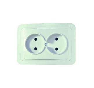 Розетка 2-м СП Mimoza 16А IP20 без заземл. бел./бел. Makel 12017 (5шт.в упак.) купить на OZON по ...