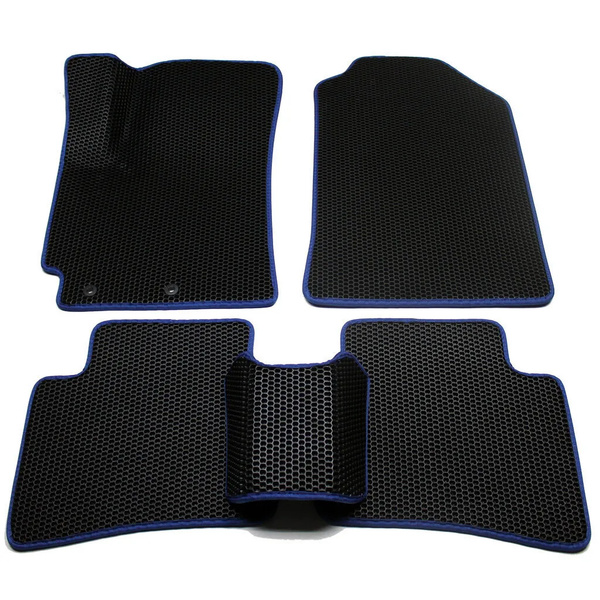 Коврики в салон автомобиля EvaTeka T4P/S, цвет черный, синий - купить по выгодной цене в ...