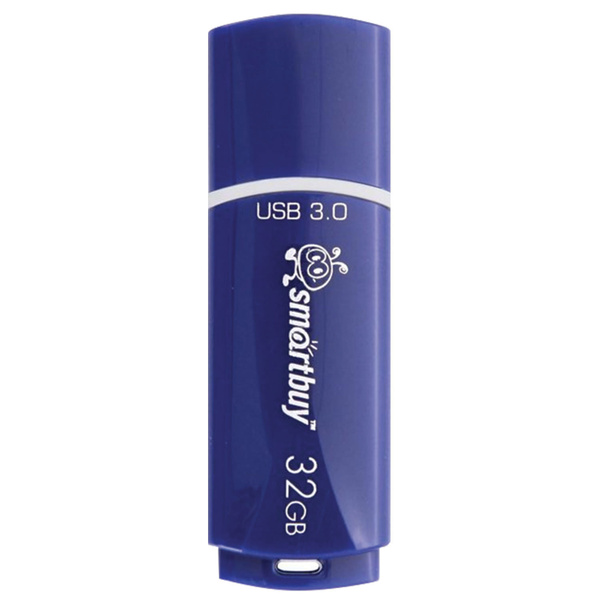 USB-флеш-накопитель SmartBuy 32 гб Crown USB 3,0, синяя, SB32GBCRW-Bl ...
