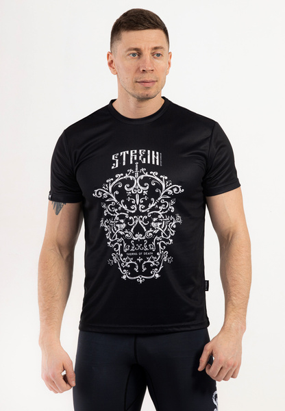 Футболка Strein, размер 52, цвет черный, 100% полиэстер - купить по ...