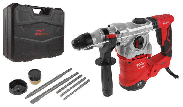 Перфоратор электрический профессиональный WORTEX RH 3239 F, 1500 Вт с SDS-plus, 4 режима, + (2 ...
