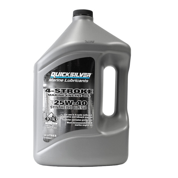 Масло моторное QUICKSILVER quicksilver 25W-40 Полусинтетическое 4 л ...