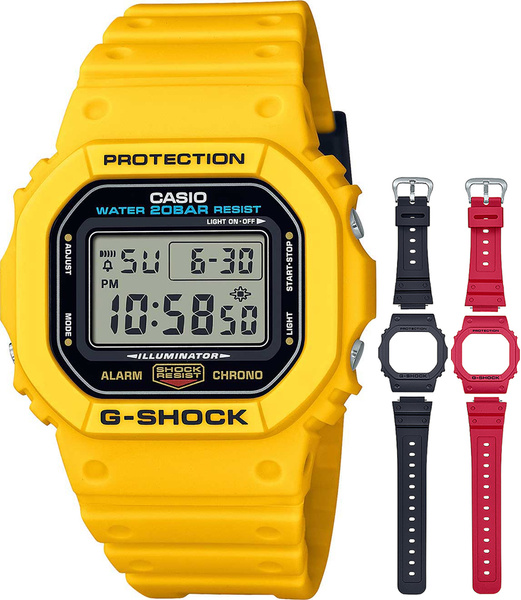 Японские наручные часы Casio G-Shock DWE-5600R-9ER мужские кварцевые ...
