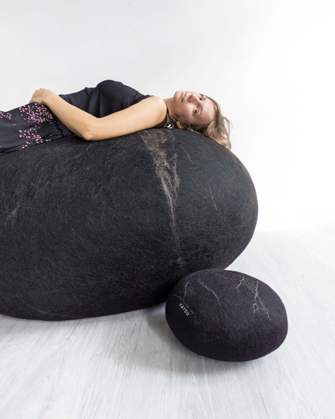 Пуф KATSU model_lavashiny, Шерсть, 90х60х45 см - купить по выгодной ...