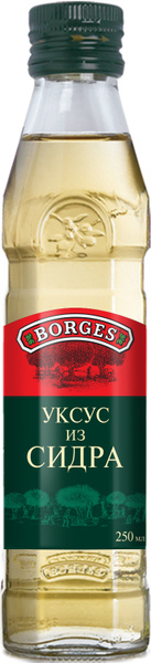 Уксус из сидра BORGES, ст/б, 250 мл - купить с доставкой по выгодным ...