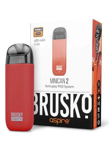 Brusko Minican 2 RED, 400 mAh, (Без жидкости) Бруско купить на OZON по ...