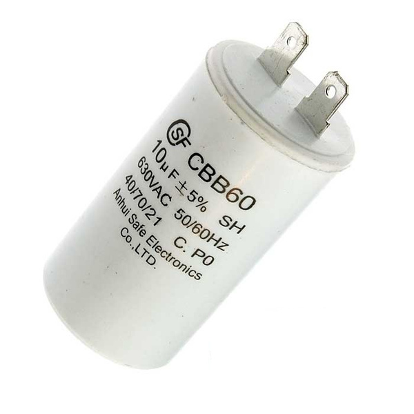 Пусковой конденсатор CBB60 10uF 630V / SAIFU - купить с доставкой по выгодным ценам в интернет ...