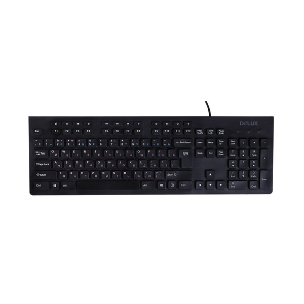 DELUX Клавиатура Delux DLK-180UB, черный купить на OZON по низкой цене ...