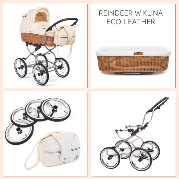 Коляска-люлька детская Reindeer Prestige Wiklina Eco-Leather set 1 ...