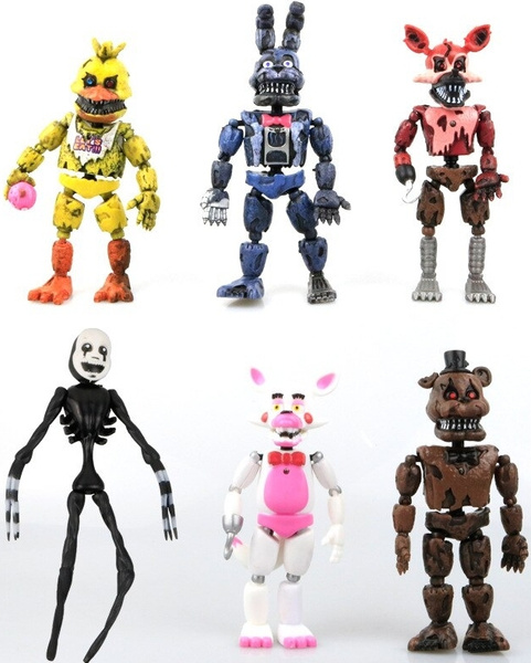 Фигурки ФНАФ FNAF 5 ночей с Фредди Five Nights at Freddys 6 штук по 14 ...