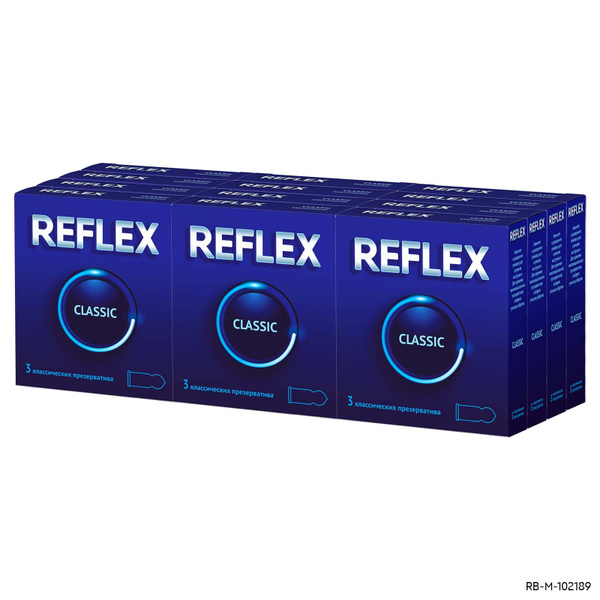 Презервативы из натурального латекса Reflex Classic в смазке №36 ...