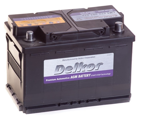 Аккумулятор автомобильный DELKOR DELKORAGM70 купить по выгодной цене в ...