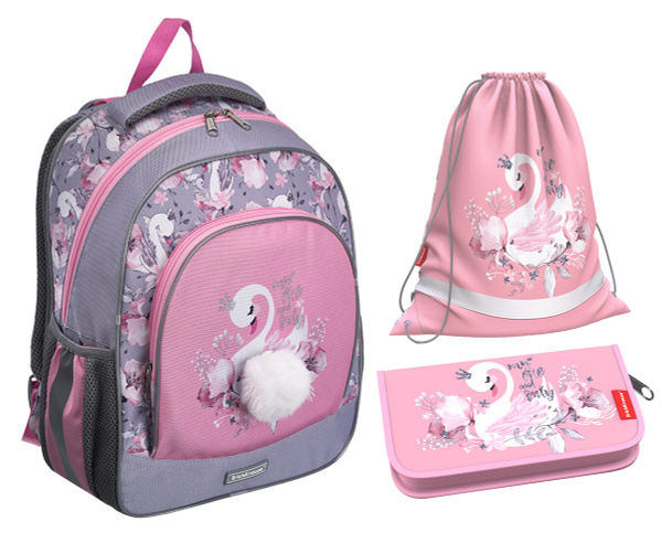Школьный рюкзак Erich Krause (Эрих Краузе) ErgoLine 15L Swan Princess с ...