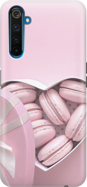 Силиконовый чехол Сердце из макарун на realme 6 Pro / Рилми 6 Про ...