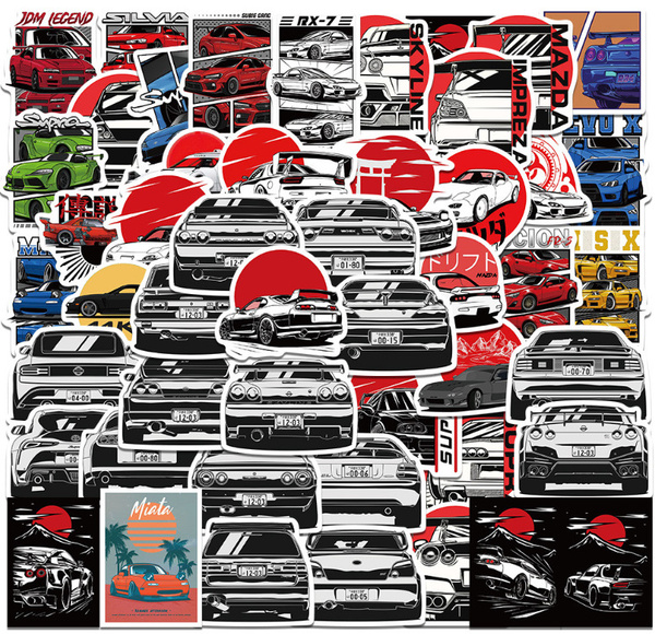 Стикеры Гоночные машины 50 штук / jdm / наклейки на машину - купить с ...