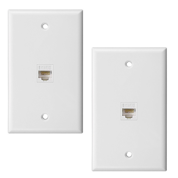 2 шт 1 портовая настенная панель Ethernet с Rj45 купить с