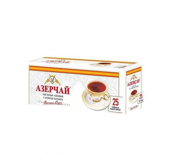 Чай Азерчай чёрный с бергамотом 2г*25 пак - купить с доставкой по ...