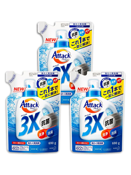 Attack Концентрированный гель для стирки ATTACK Multi-Action сменный ...