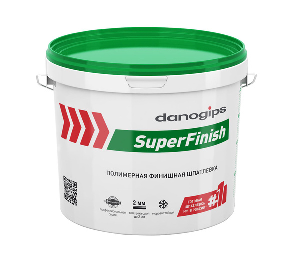 Финишная шпаклевка Danogips SuperFinish белая 5 кг купить по низкой цене с доставкой в интернет ...