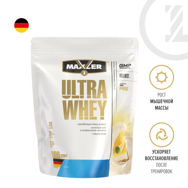 Протеин сывороточный для мужчин и женщин Maxler Ultra Whey 900г Лимонный чизкейк - купить с ...