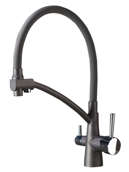 Смеситель на кухню Potato P4077-19 с краном для фильтрованной воды ...