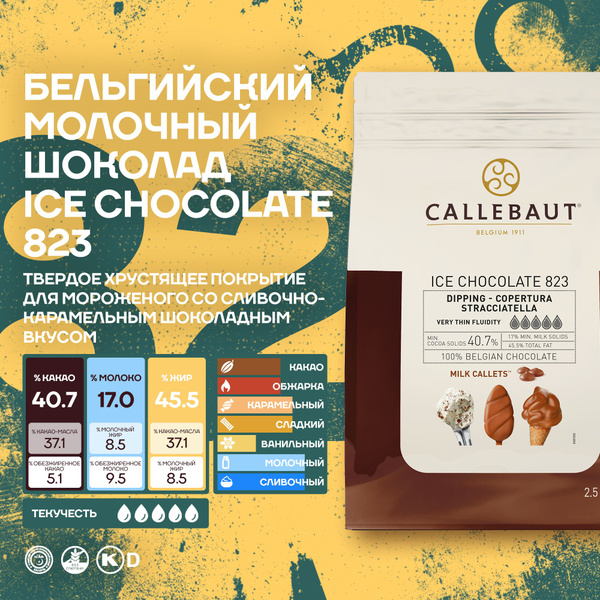 Бельгийский молочный шоколад для мороженого Ice Chocolate Milk ...