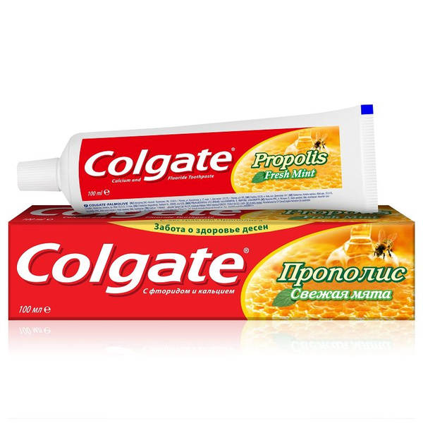 Зубная паста Colgate Прополис Свежая мята, 100 мл - купить с доставкой ...