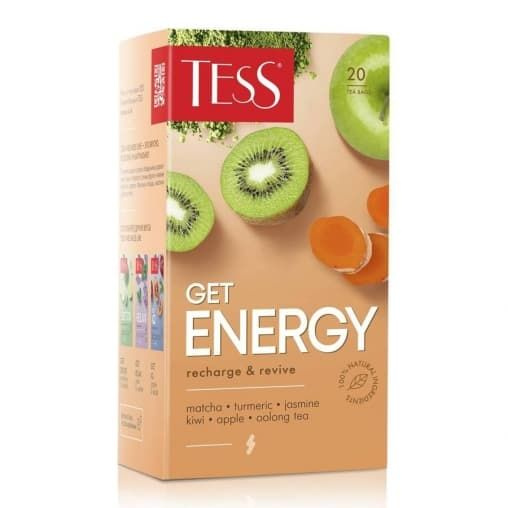 Чай Tess GET ENERGY в пакетиках, 20 штук - купить с доставкой по ...