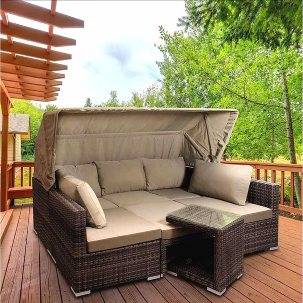 Комплект садовой мебели AFM-320B Brown Afina Garden искусственный ...