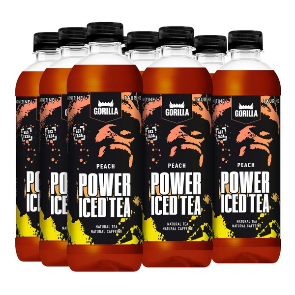 Холодный чай Gorilla "POWER ICED TEA PEACH" 0,5л х 9 бут (Горилла, со ...