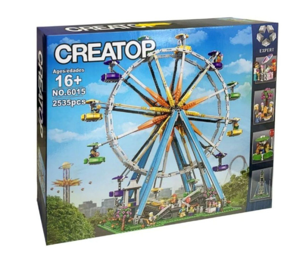 Конструктор Колесо обозрения Феррис (аттракцион) / 2535 деталей / 6015 ...