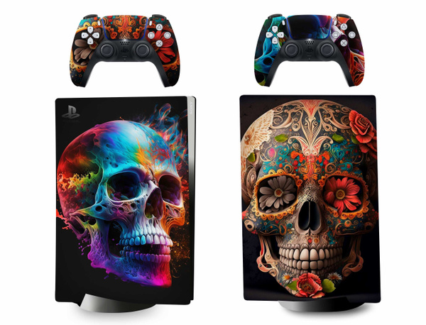 Наклейка виниловая защитная на игровую консоль Sony PlayStation 5 ...