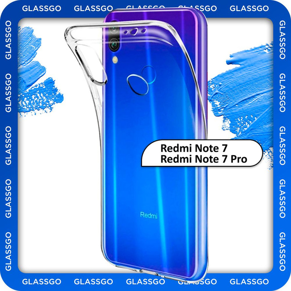 Чехол силиконовый прозрачный, накладка на Redmi Note 7 / 7pro / для ...