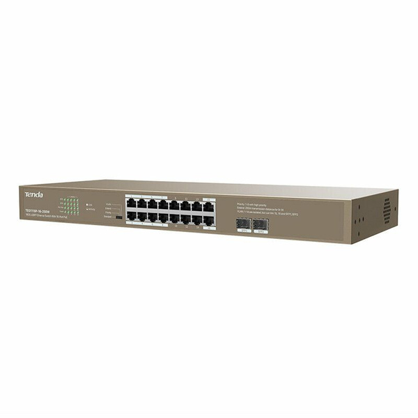 Характеристики IP-COM Коммутатор 16PORT G1118P-16-250W TENDA_341020 ...