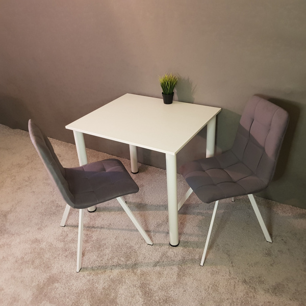 Стол обеденный Кухонные столы белые, 80х70х75 см - купить по выгодной ...