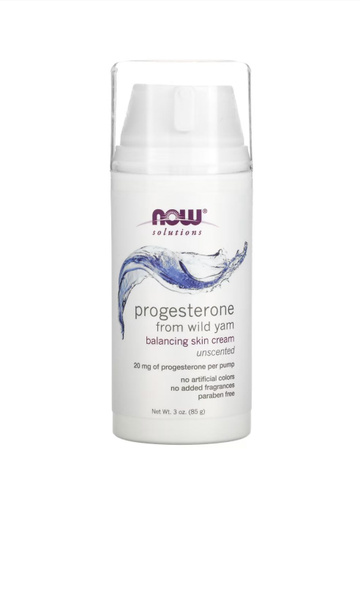 Прогестероновый Крем из Дикого Ямса NOW Progesterone from Wild Yam 85 ...